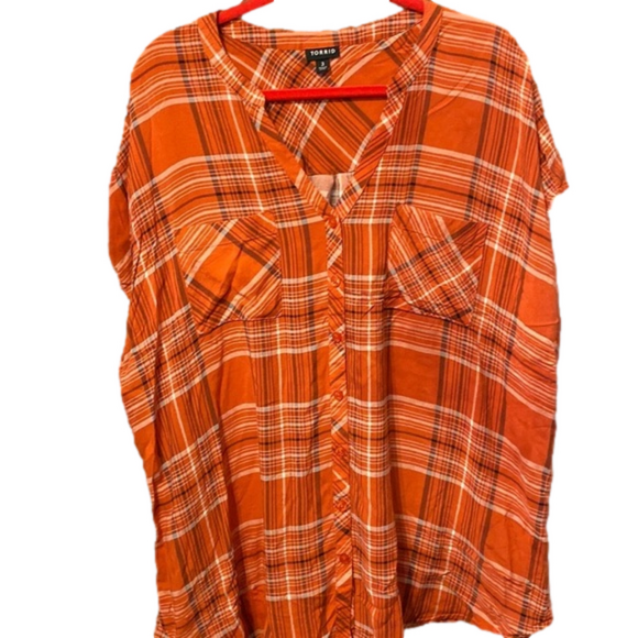 torrid | Tops | Torrid Plus Size Sleeveless Plaid Blouse | Poshmark